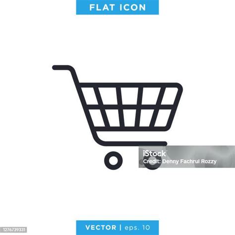 쇼핑 카트 트롤리 아이콘 벡터 스톡 일러스트 디자인 템플릿 편집 가능한 벡터 Eps 10 고객에 대한 스톡 벡터 아트 및 기타 이미지 Istock
