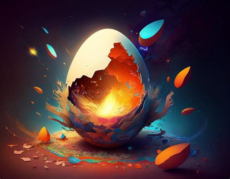 Use The Process Of An Egg Hatching To Represent The Birth Of Startups Projects Or Innovative