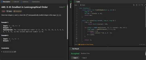 Solved K Th Smallest Number In Lexicographical Order With Dfs And Greedy Recursion Ritika Pal