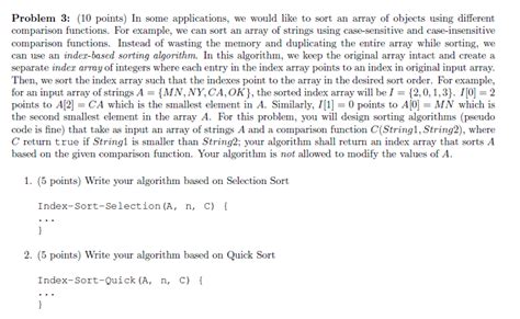 Solved Problem 3 10 Points In Some Applications We Would