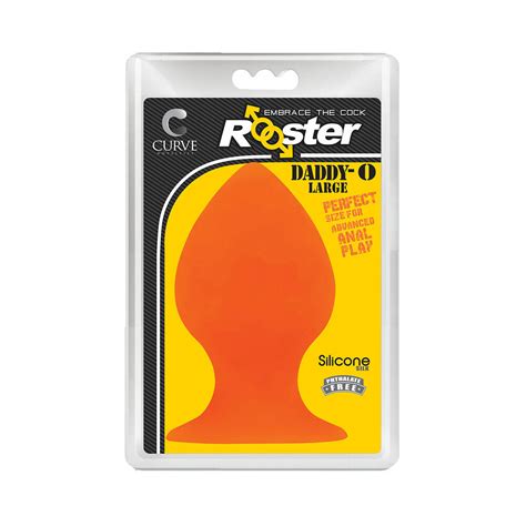 Rooster Daddy O Large Anal Plug Orange