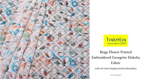 Latest Printed Embroidered Hakoba Fabric Summer Sale Hakoba Youtube