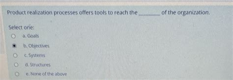 Solved Product Realization Processes Offers Tools To Reach