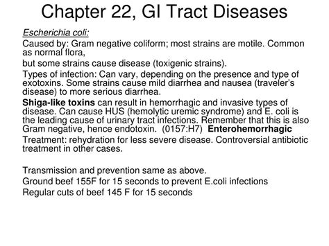 Ppt Chapter 22 Gi Tract Diseases Powerpoint Presentation Free