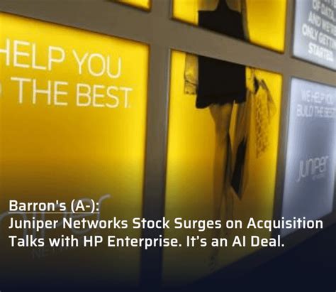 Hpe To Acquire Juniper Networks For 14 Billion R Newswall