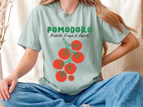 Italy Inspired Pomodoro Tomato Unifort Colors T Shirt Summer