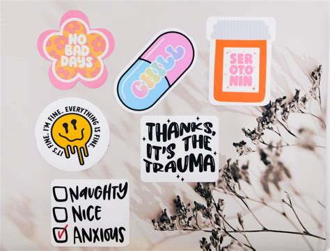 Mental Health Collection Sticker Pack Etsy