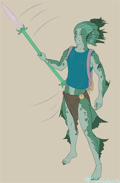 Commission Xovox The Triton Hexblade Warlock Character Art