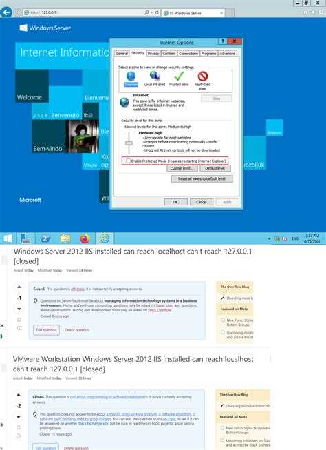 Localhost Works 127 0 0 1 Does Not Iis Server Fault