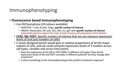 Ppt Immunophenotyping Assays Study In Italy And Cambridge Powerpoint