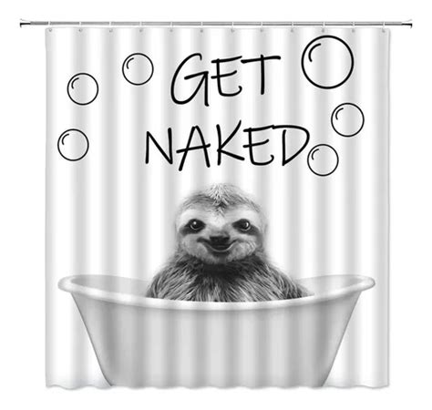 Cortina De Chuveiro Sunhe Sloth B Retrato De Homem Preguiço Parcelamento Sem Juros