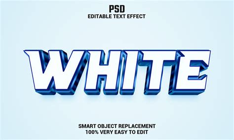 Artstation 3d White Psd Fully Editable Text Effect Layer Style Psd