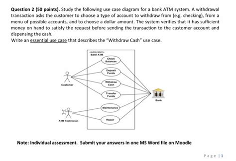 Solved Question 2 50 Points Study The Following Use Case Chegg Com