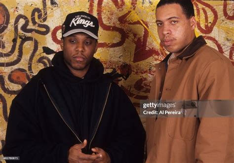 Rapper Mc Ren Poses For A Portrait With Dj Train In October 1992 In