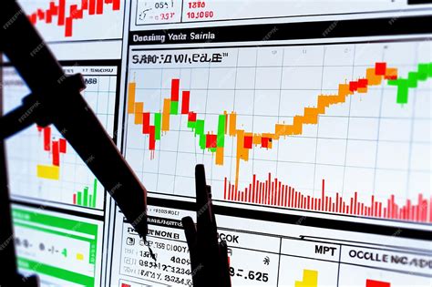 Stock Market Data Analysis Mobile App Candlestick Research Premium Ai Generated Image