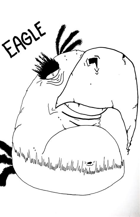 Angry Birds Mighty Eagle Coloring Pages