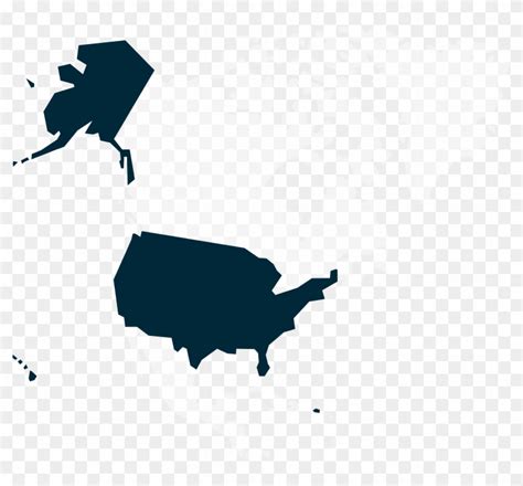 United States Usa North America West Coast Map Clipart 257350 Pikpng