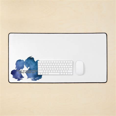 Desk Mat Garrus X Femshepard Silhouette Large Gaming Mouse Pad 35x16