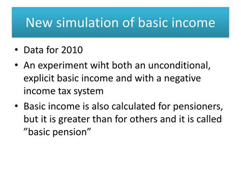 Ppt Basic Income Simulation In Finland Findings And Comparison