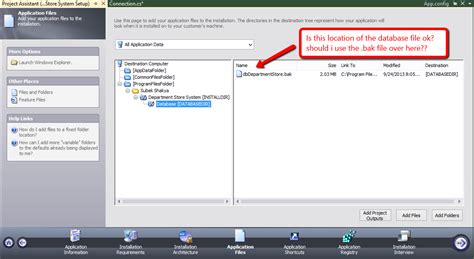 C Net Application Installation With Database Stack Overflow