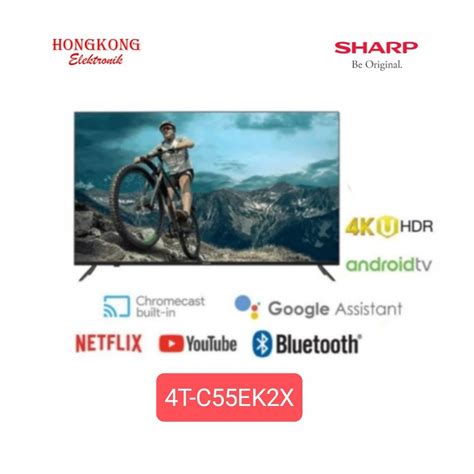 Jual Sharp T C Ek X Led Tv Android Inch Uhd K Hdr Shopee Indonesia