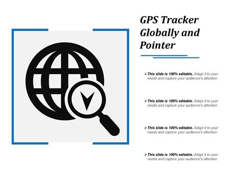 Gps Tracker Globally And Pointer Graphics Presentation Background For PowerPoint PPT