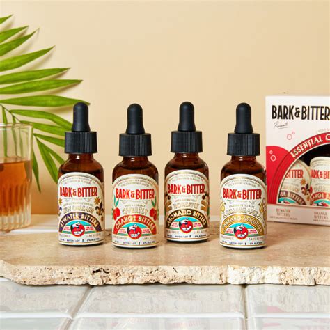 Bark And Bitter Essential Cocktail Bitters Sampler Kit Non Alcoholic
