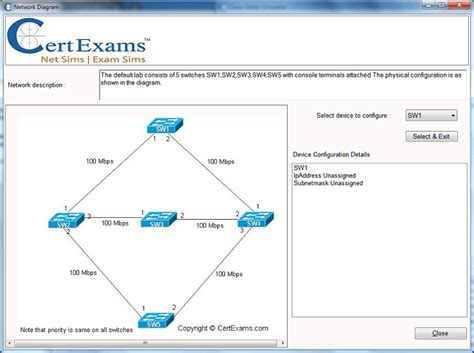 Cert-Ex™ Switch Network Simulator for Juniper/Cisco Download