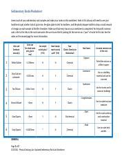 LAB WORKSHEET Sedimentary Rocks 1 Docx Sedimentary Rocks Worksheet Assess Each Of Your