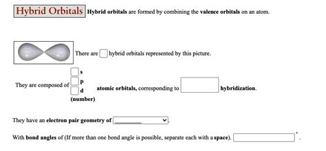 Solved Hybrid Orbitals Hybrid Orbitals Are Formed By Combining The