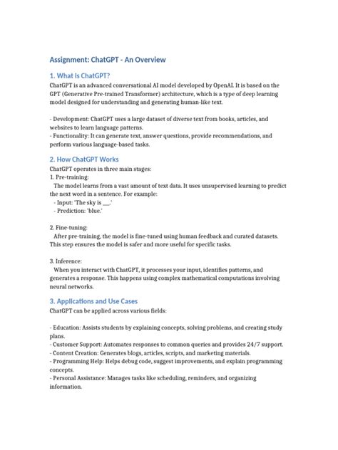 Assignment Chatgpt Pdf Artificial Intelligence Intelligence Ai