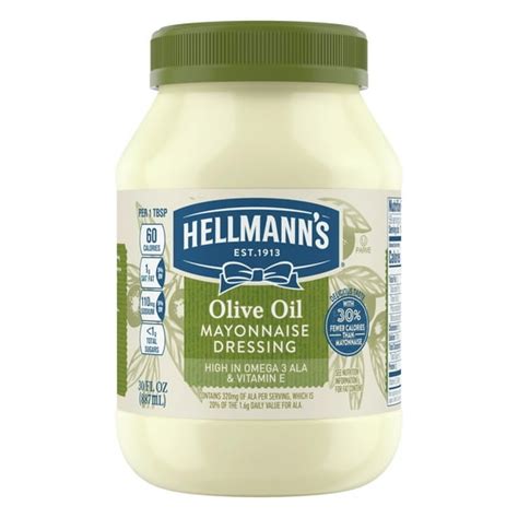 Hellmanns Light Mayonnaise 30 Fl Oz Jar Low Calorie Condiment With