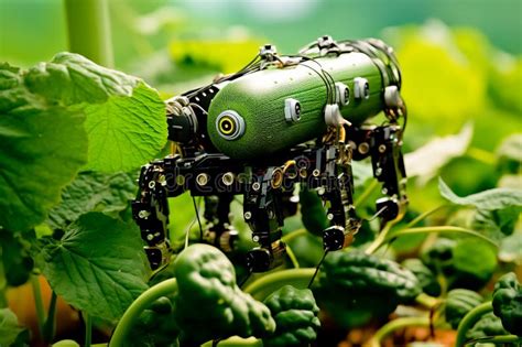 Robotic Cucumber Harvesting Stock Illustration Illustration Of Color Futuristic 293561157