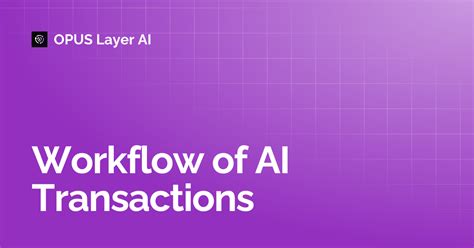 workflow of ai transactions opus layer ai