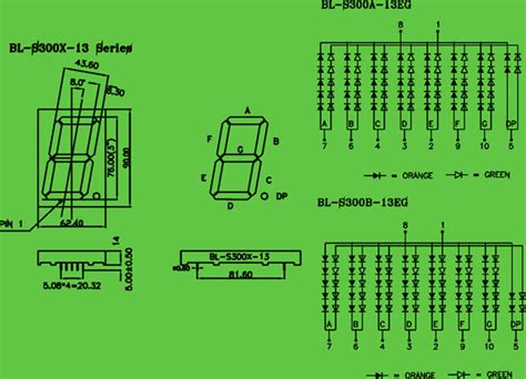 3 00 Inch Seven Segment LED 1 Digit Bicolor
