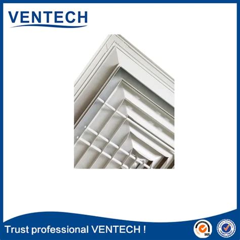 Square Ceiling Diffuser Punching Type 4 Way Ceiling Diffuser Air