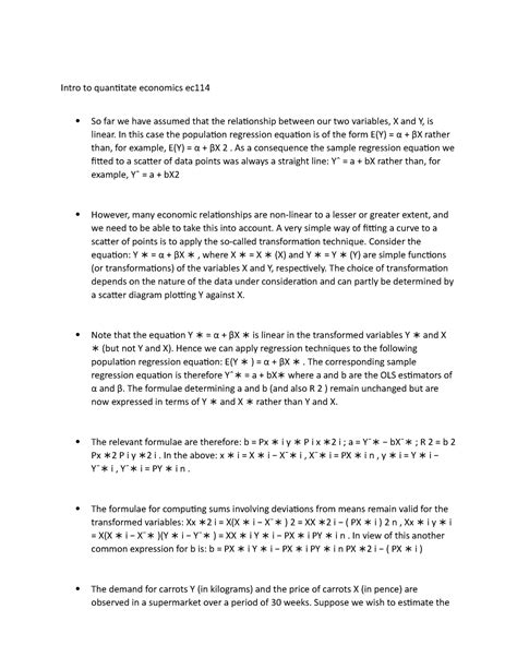 Applied Econometrics Lecture Notes 1 8 Intro To Quantitate
