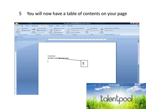 How To Create An Automatic Index In Microsoft PPT