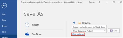 How To Enable Read Only Mode In Word Document
