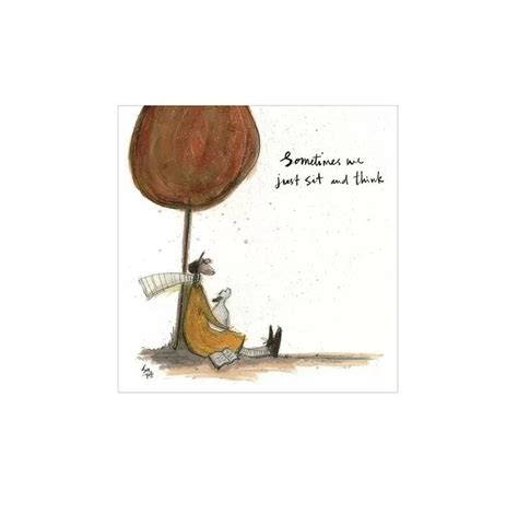 Plakat Sam Toft Sometimes We Just Sit And Think Kunsttryk Sam Toft 30 X 30 Cm Wall Art Dk