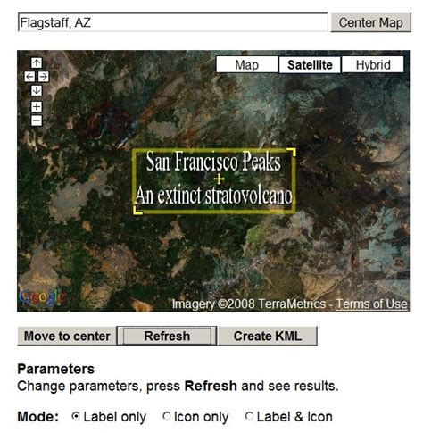 KML Text Labels For Google Earth