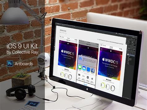 Ios 9 Ui Kit Photoshop Cc 2015 Freebiesbug