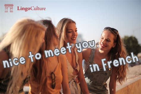 Nice People In French