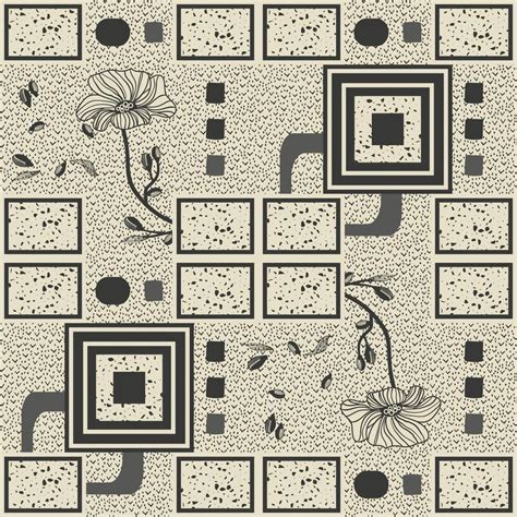 Flower And Square Abstract Pattern 52523309 Vector Art At Vecteezy