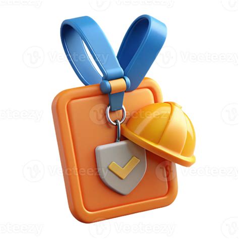 3d Render Safety Badge Illustration 53920720 Png