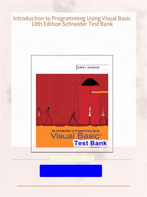 Get Full Introduction To Programming Using Visual Basic 10th Edition