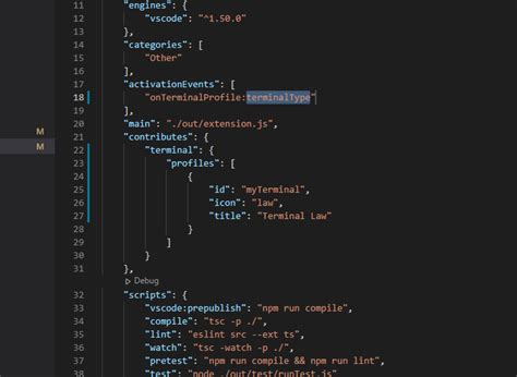 Terminaltype In Activationevent Autocomplete Vs Terminal Id Elsewhere Issue