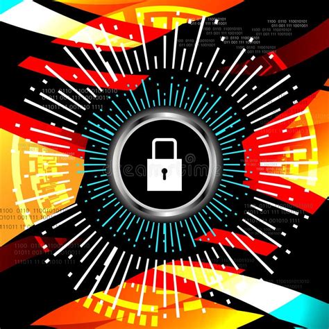Cyber Security Concept Stock Vector Illustration Of Glow 95914589