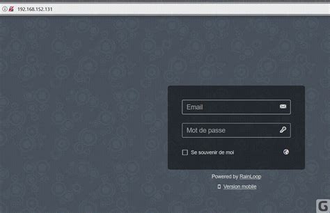 impossible to connect on rainloop despite of successful connection on