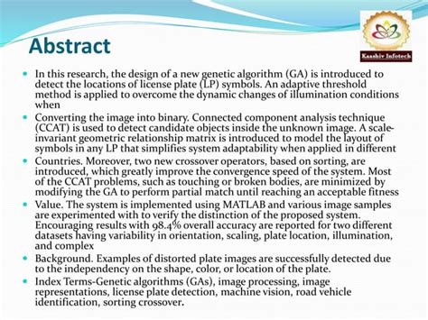 Localization Of License Plate Number Using Dynamic Image Processing Techniques And Genetic